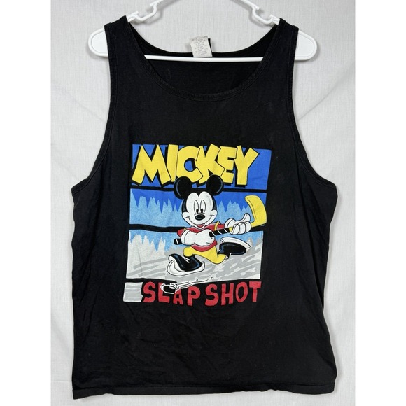 Mickey Unlimited | Tops | Vintage Mickey Mouse Slap Shot Tank Top ...
